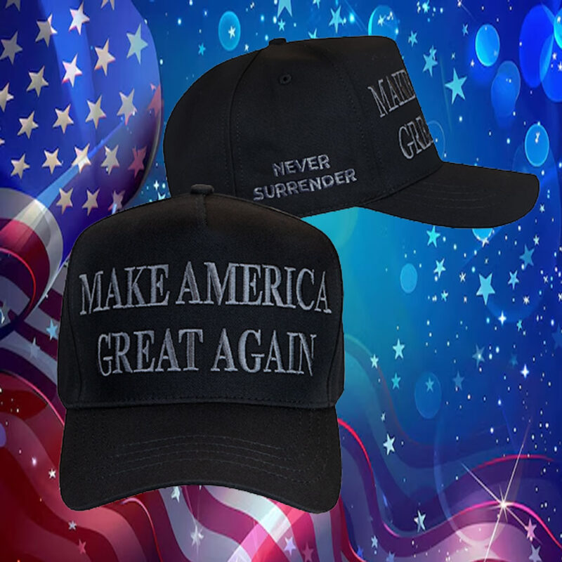 Never Surrender MAGA Hat